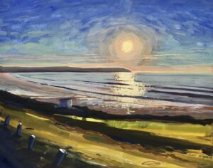 January Glow- Original Woolacombe Painting - Steven Pleydell Pearce ...