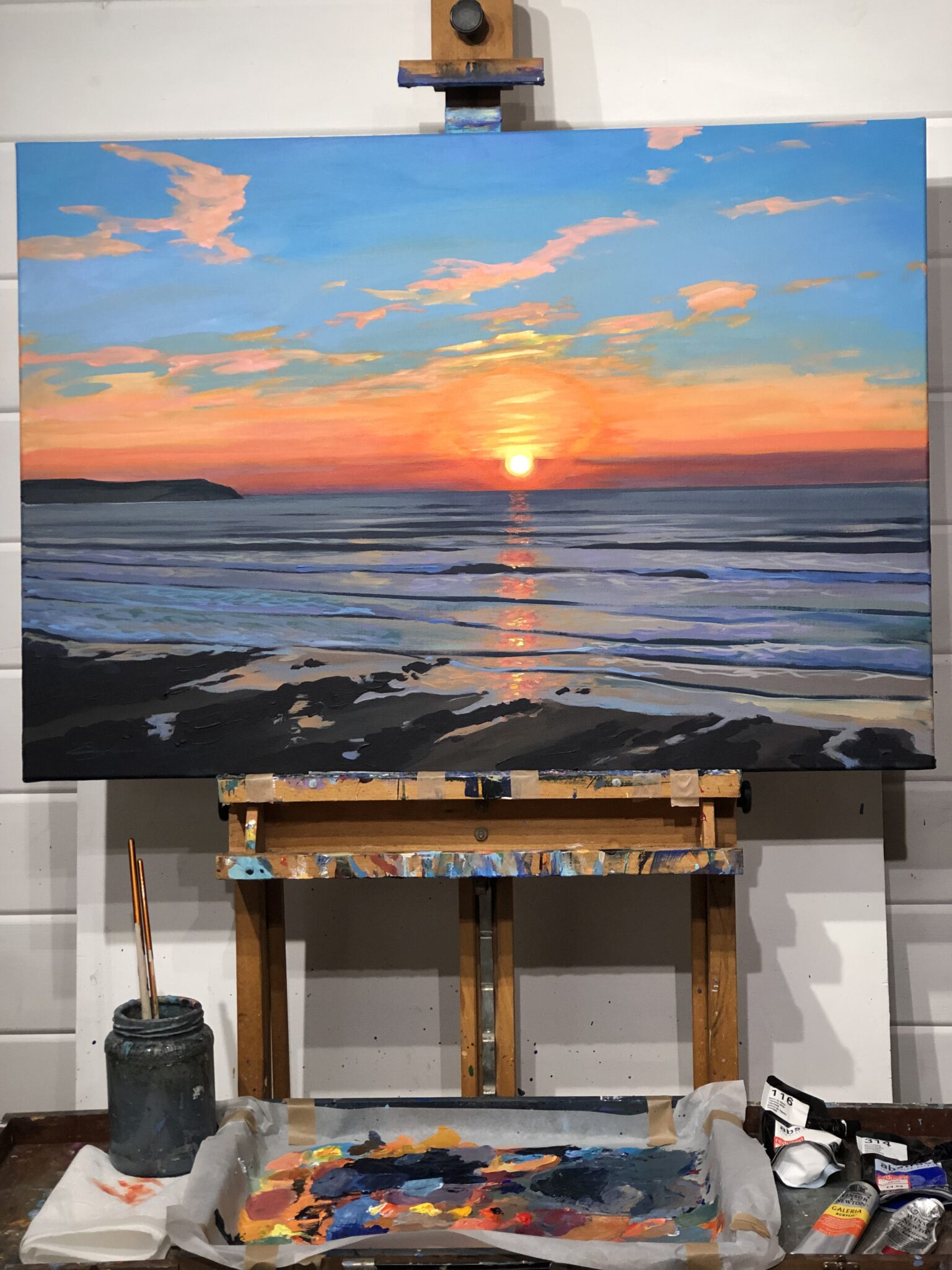 Woolacombe Warmer-Original Acrylic Painting - Steven Pleydell Pearce ...
